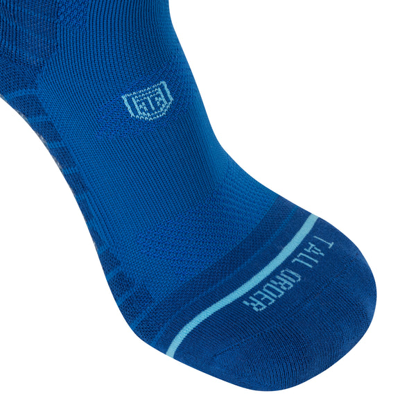 All Sport Performance Over the Calf Gripper Sock - Medium Blue | Tall Order