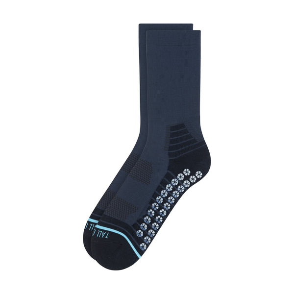 All Sport Performance Crew Length Gripper Sock - Navy | Tall Order