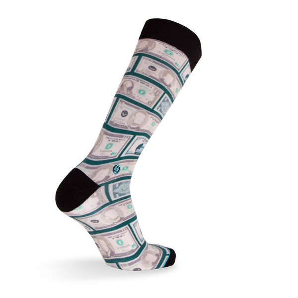 Money Socks | Dollar Bill Socks | Sizes 9-20 | Tall Order