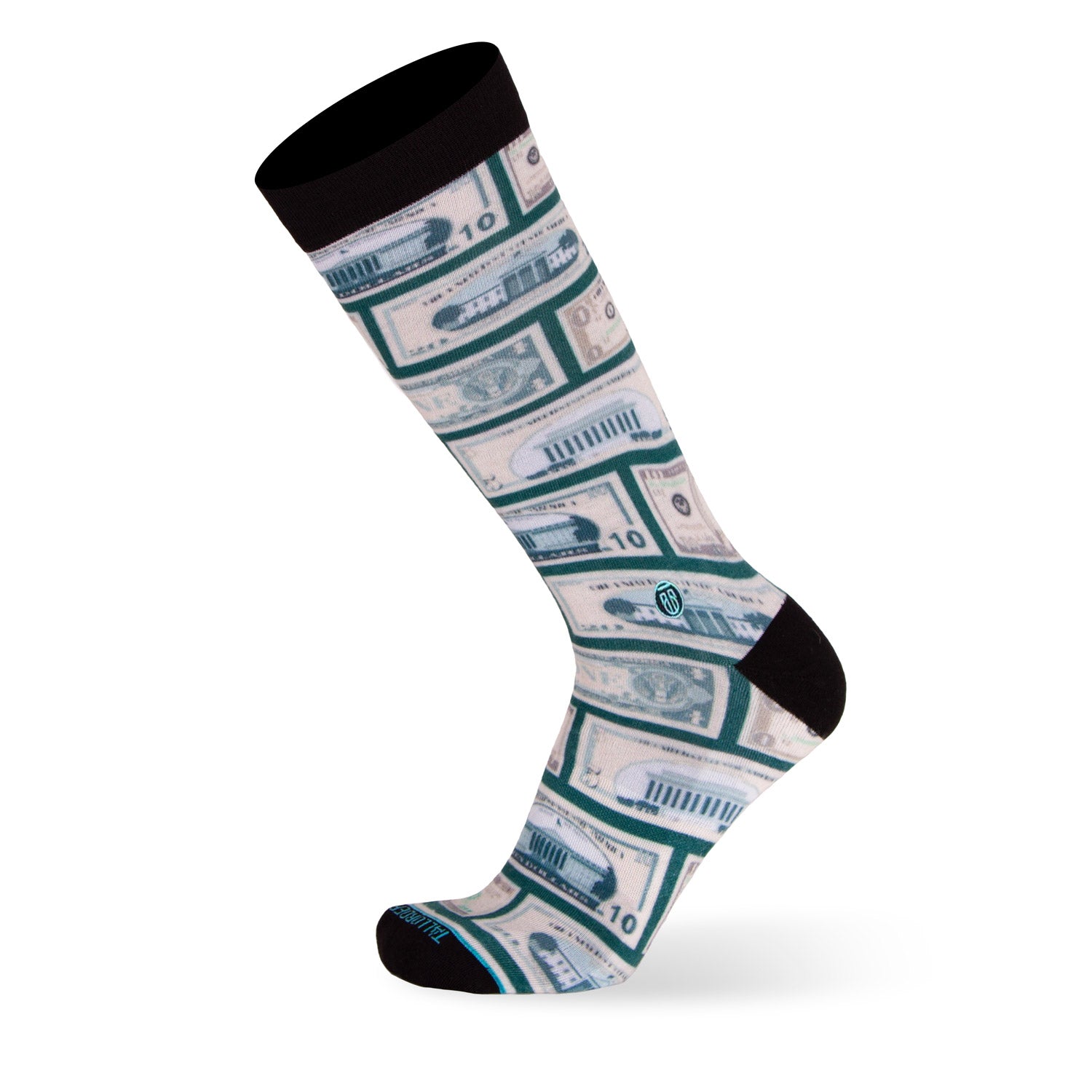 Money Socks | Dollar Bill Socks | Sizes 9-20 | Tall Order